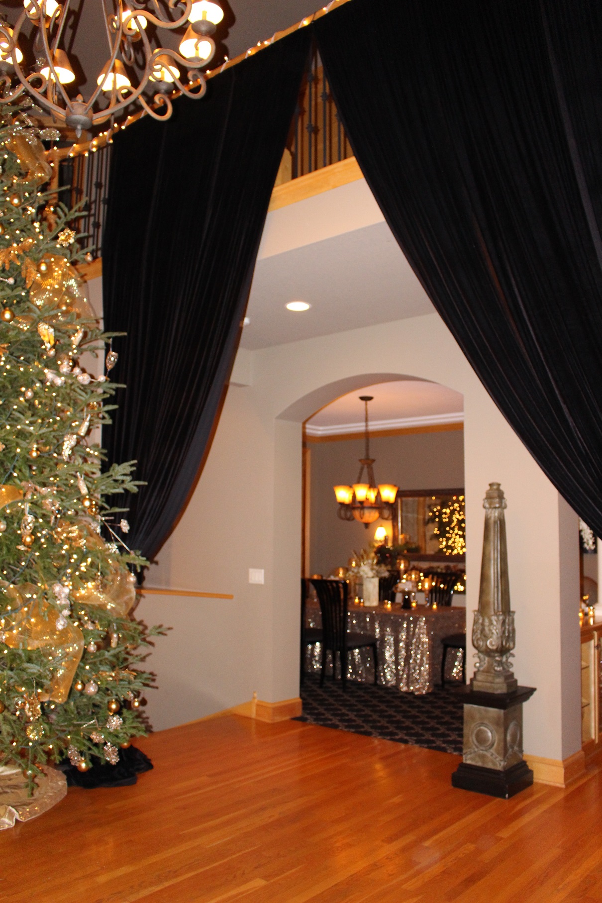 Pipe & Drape : Black Velvet Pipe & Drape | Après Event Décor and Tent ...