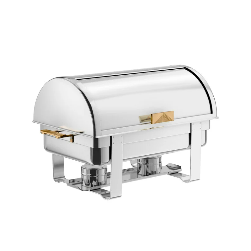 Chafing Dishes : 8 QT ROLL TOP CHAFER | Après Event Décor and Tent Rental