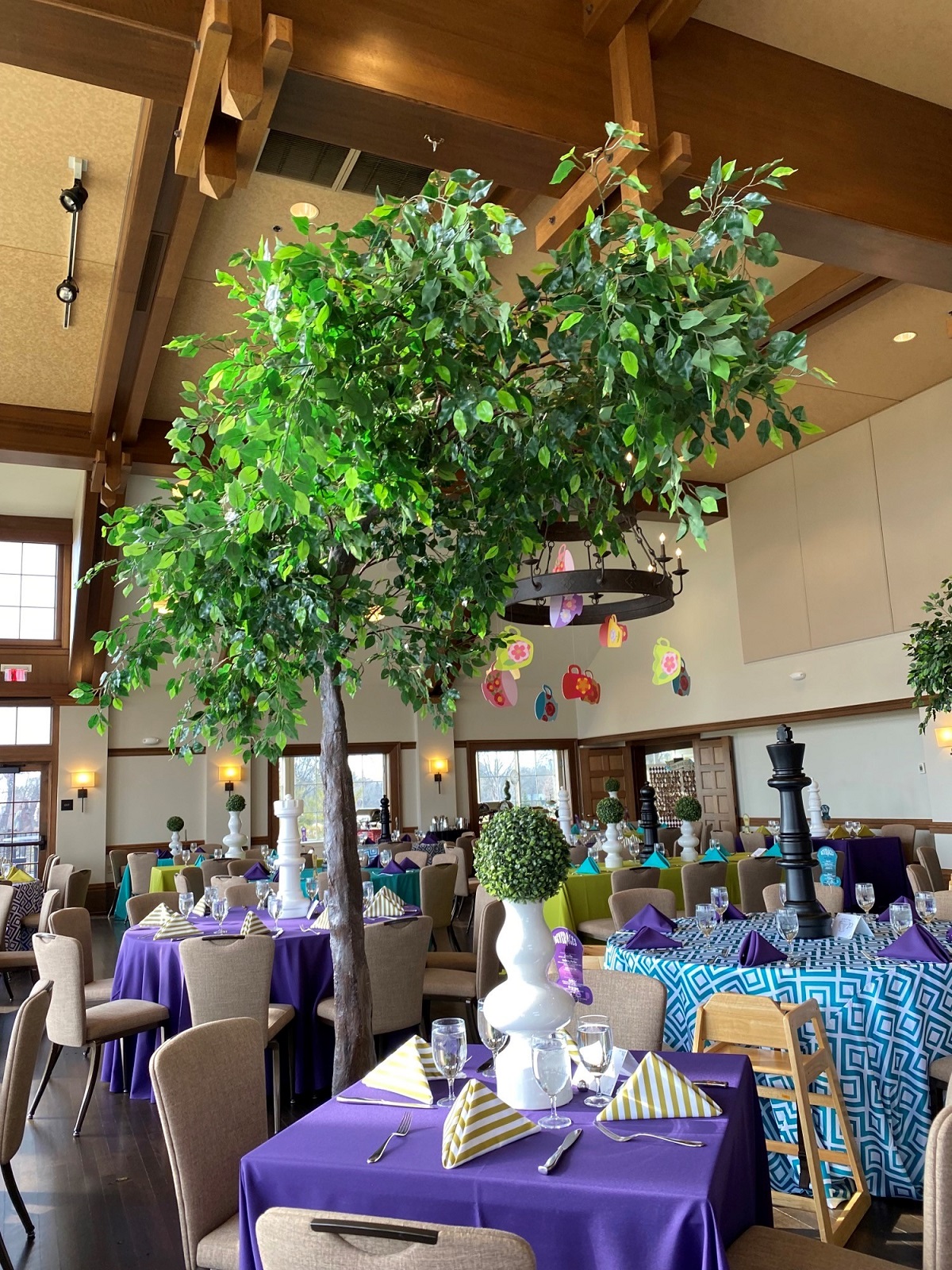 LINEN : Chartreuse Stripe | Après Event Décor and Tent Rental