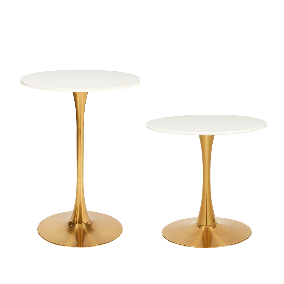 Seating : Dante Gold Cocktail Tables | Après Event Décor and Tent Rental