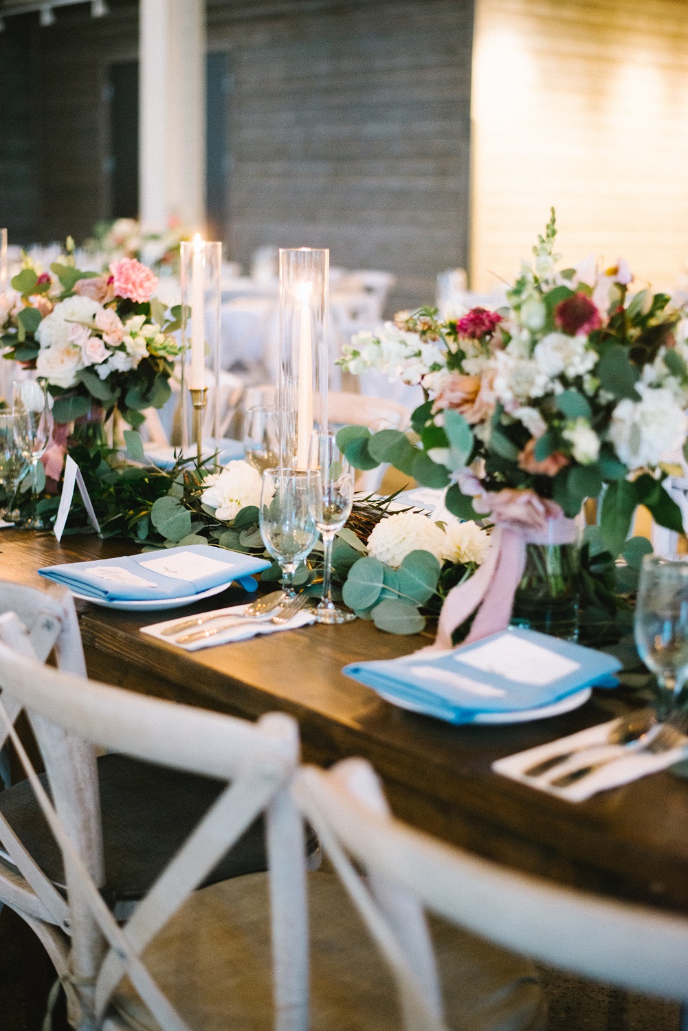 LINEN : Slate Blue Poly | Après Event Décor and Tent Rental